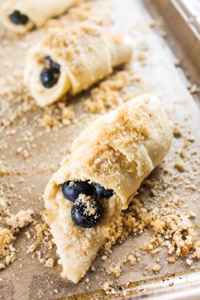 Blueberry smetanový sýr půlměsíc - Saveurs & Créations