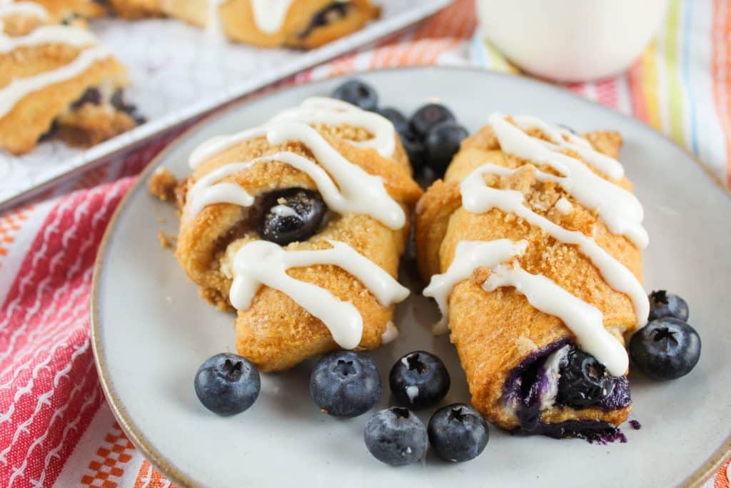 Blueberry smetanový sýr půlměsíc - Saveurs & Créations