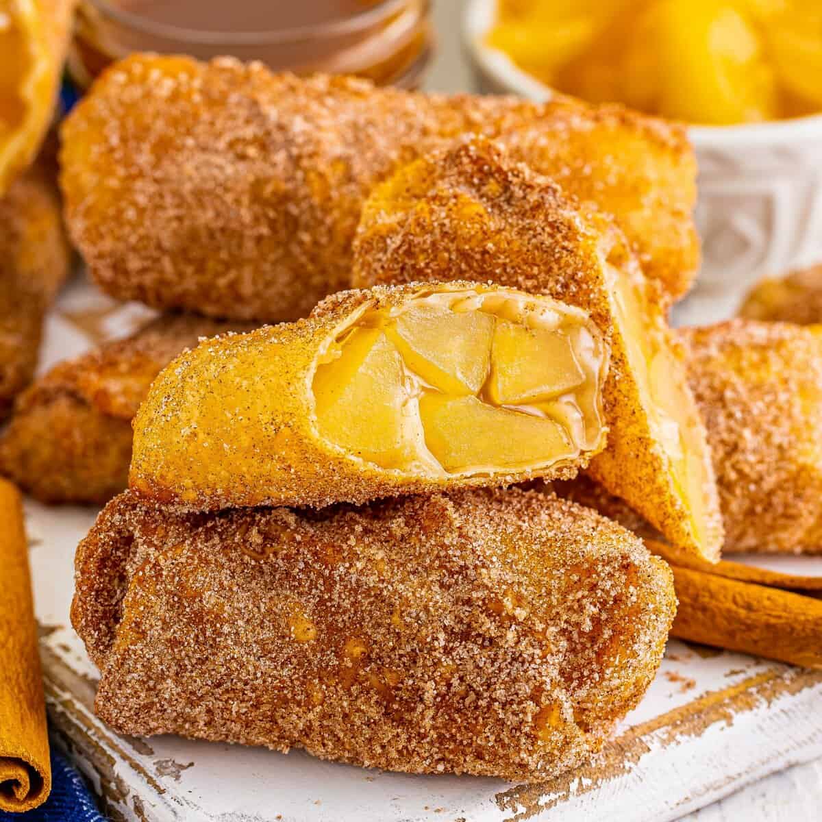 Vaječné válce jablečného koláče - Saveurs & Créations