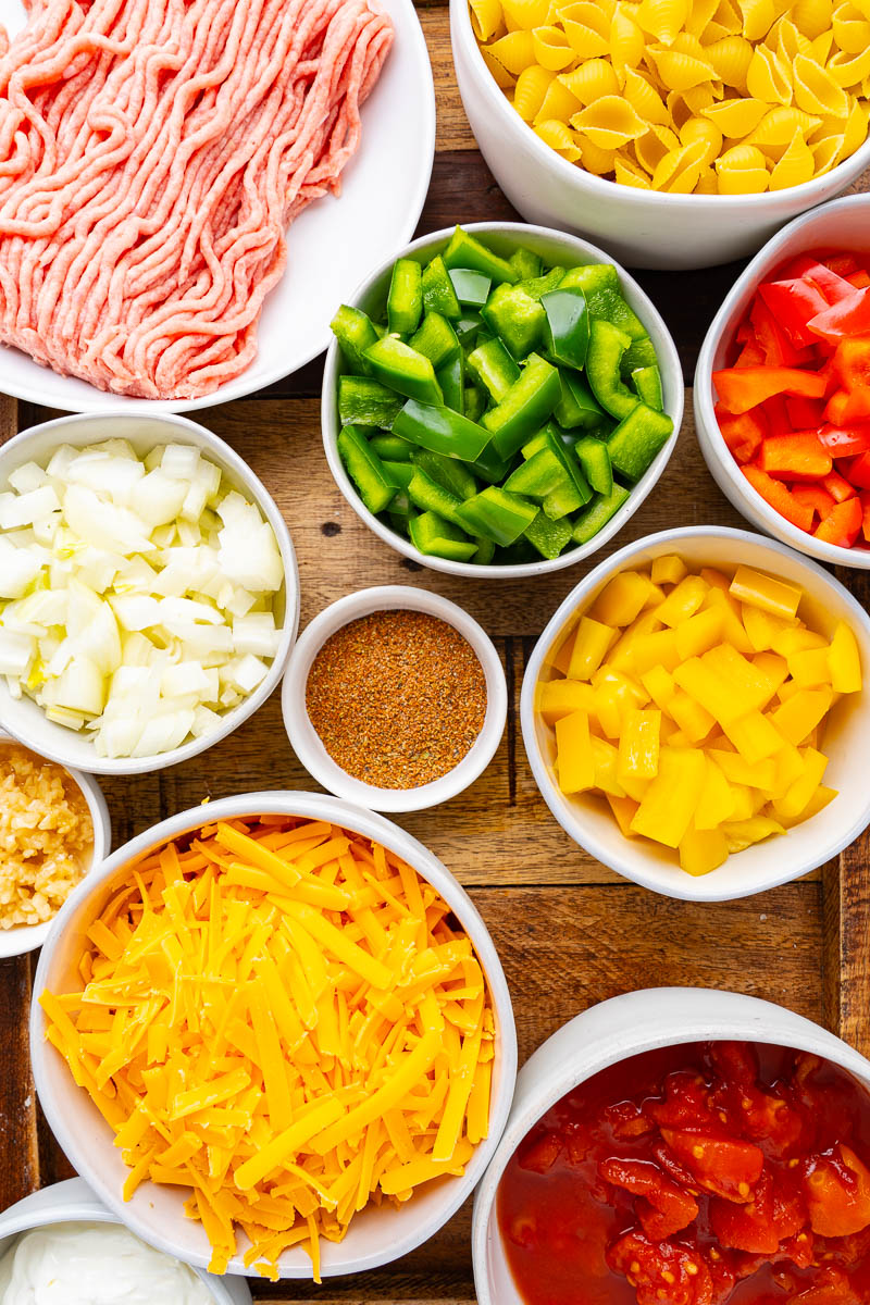 Osteagtig malet kylling fajita pasta - Saveurs & Créations