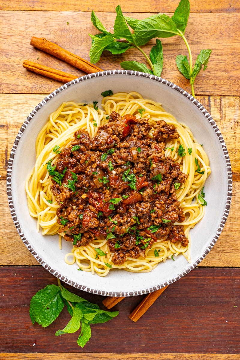 Spaghetti în stil grecesc (Magaronia May Kima) - Saveurs & Créations